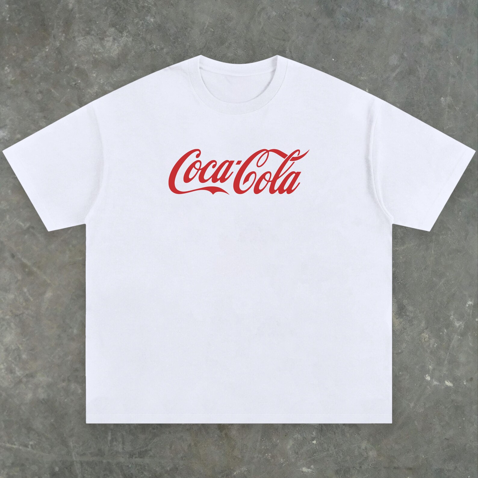 Coca-cola Logo T-shirt – Vintage Oversized White Tee – Official Retro ...