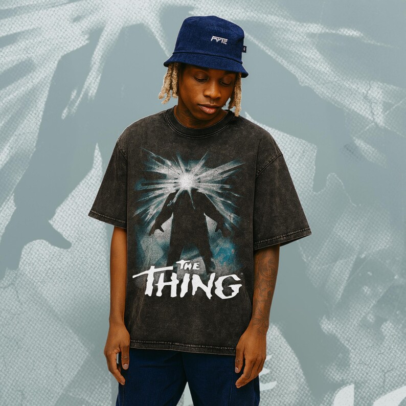 Vintage the Thing T-shirt: 80s Horror Movie Tee, Acid Wash - Etsy