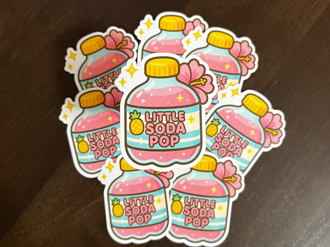 Kawaii Yellow Beanie Sticker: Tropical Hibiscus Vinyl Decal - Etsy