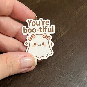 You're Boo-tiful - Mini Sticker – Kawaii Thank You Packaging Sticker ...