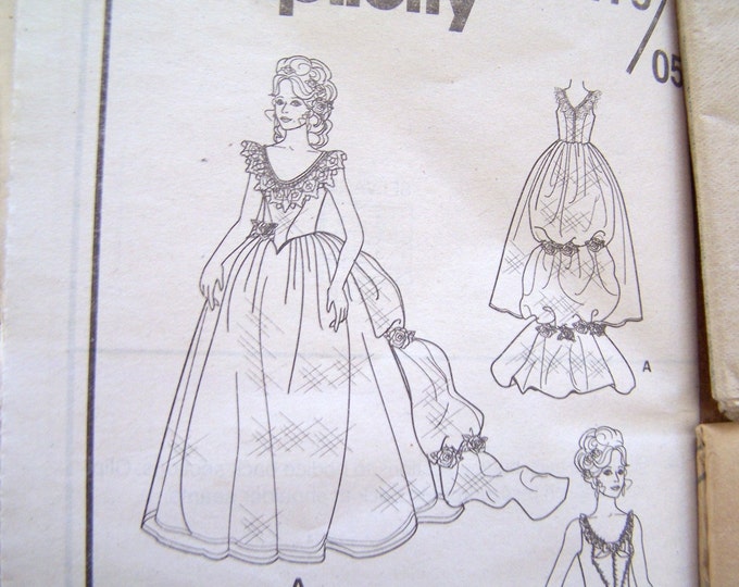 Simplicity 4479 Costume Ball Dress Phantom of the Opera Pattern Size RR ...