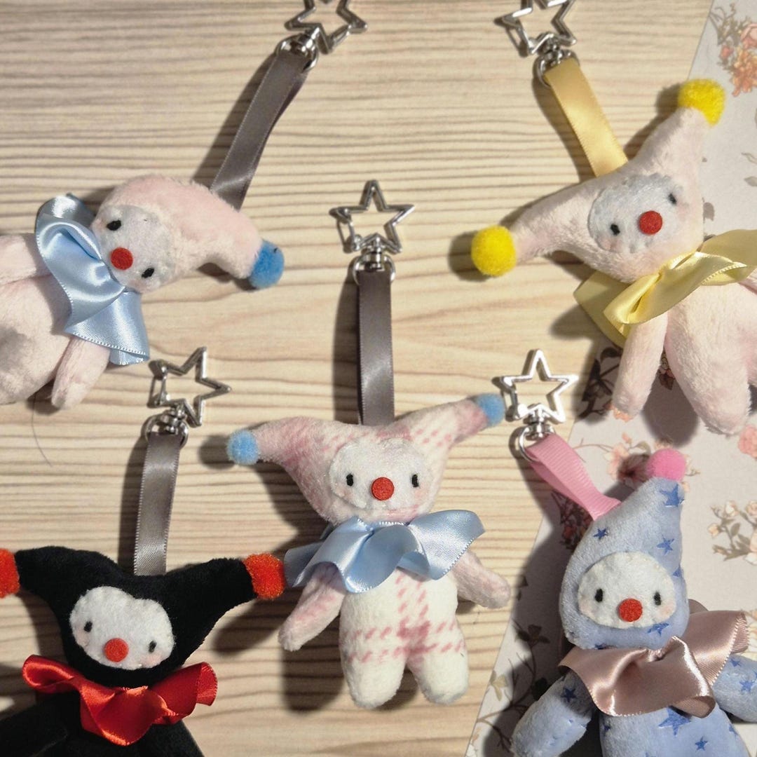 Custom Clown Plush Mini Blind Bag Clip-on Collectible - Etsy