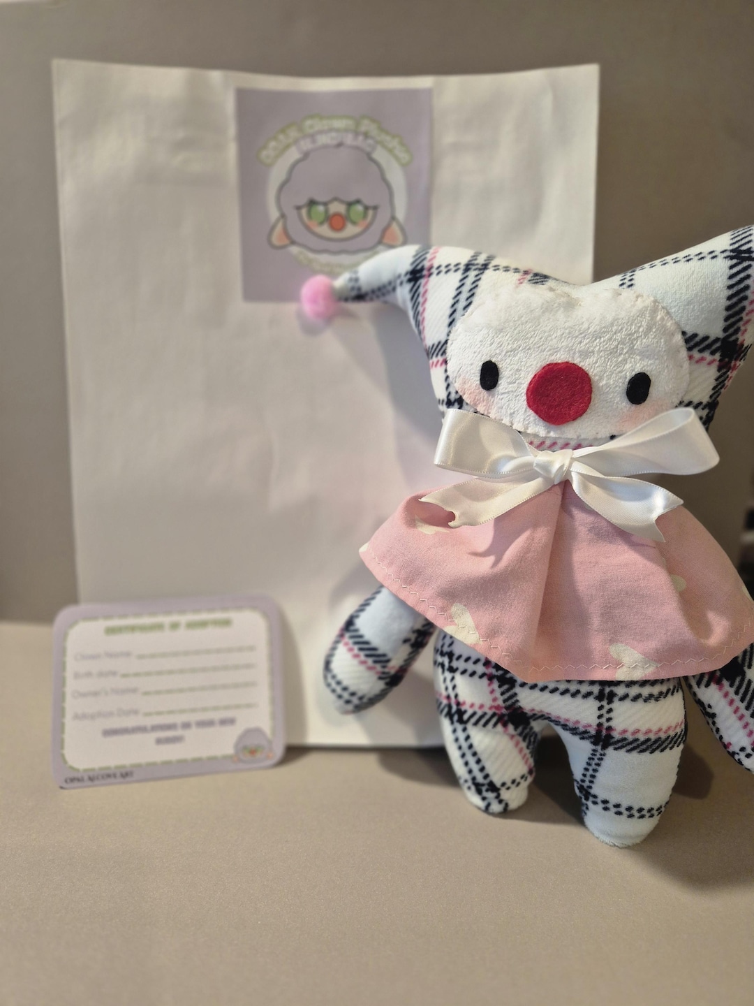 Custom Clown Plush Blind Bag | OOAK Handmade Mystery Clown Plushie ...