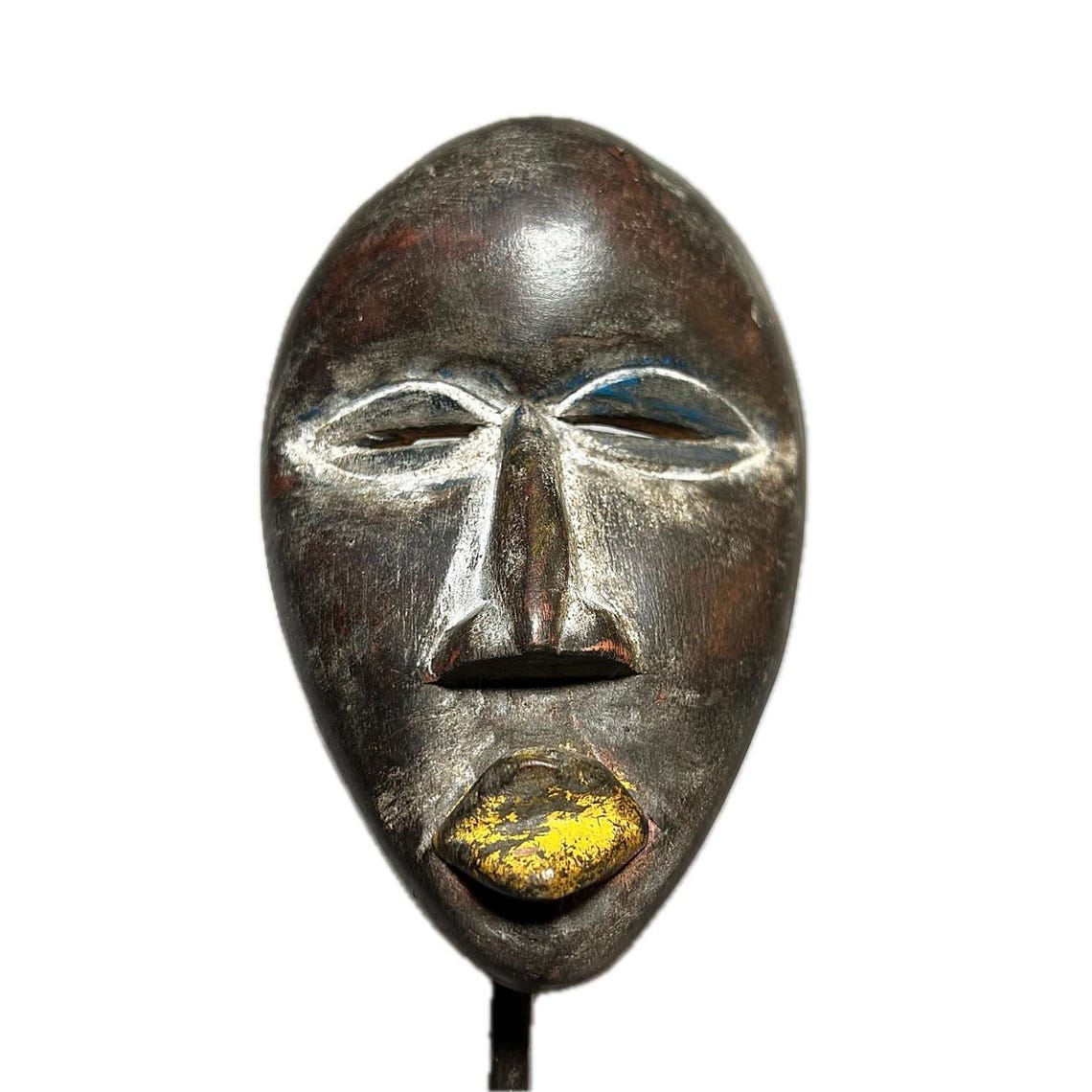 African Dan Mask Wall Art Handcarved Tribal Wood Spirit Decor Liberian ...