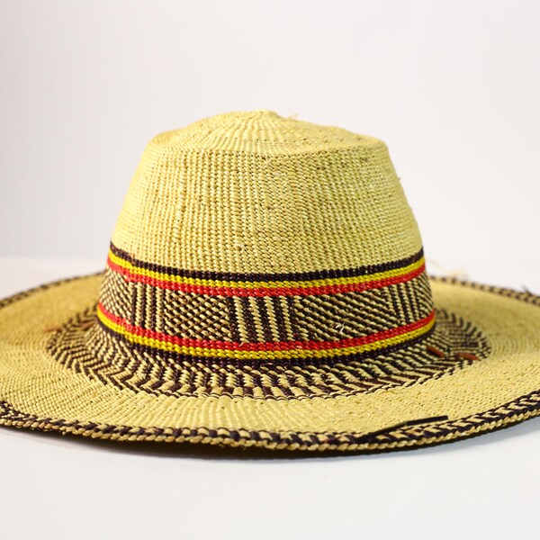 African Straw Hat - Etsy