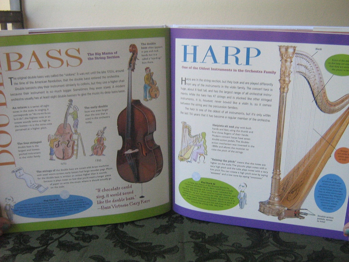 Children's Music Instrument Story Book - Etsy