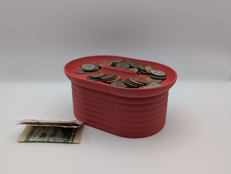 Piggy Bank - 3D Printed - Coin Bank With Stackable Design - Modern ...