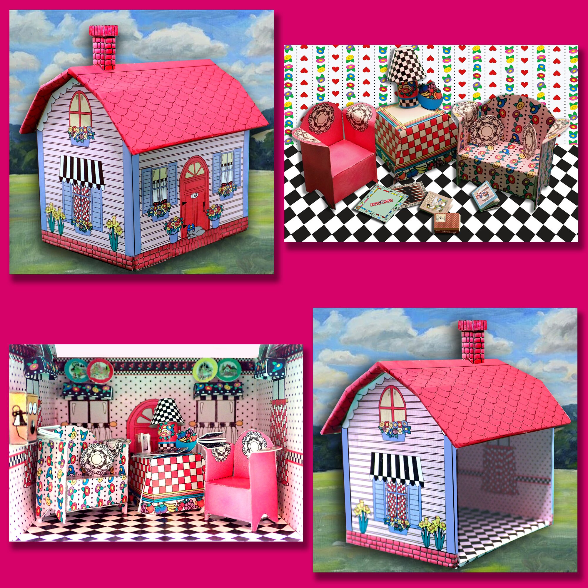 Book35 1940 s Style Quarter Inch Scale Cottage Approx 1 48 Scale Etsy Book35 1940 s Style Quarter Inch Scale Cottage Approx 1 48 Scale Etsy