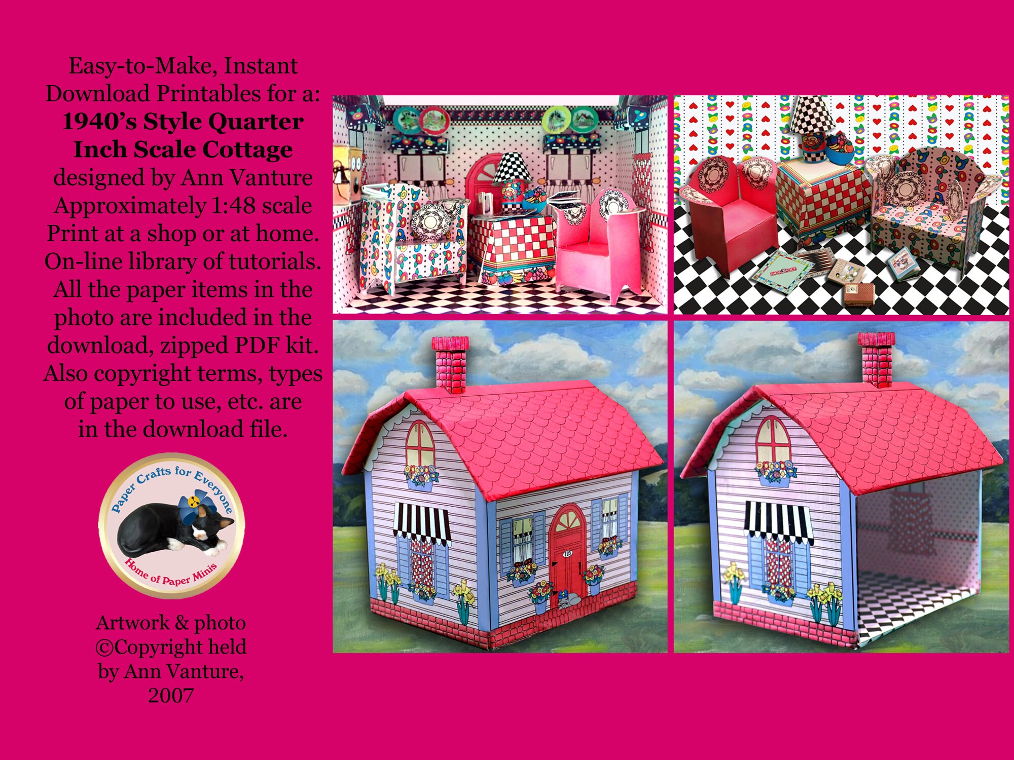 Book35 1940 s Style Quarter Inch Scale Cottage Approx 1 48 Scale Etsy book35-1940-s-style-quarter-inch-scale-cottage-approx-1-48-scale-etsy
