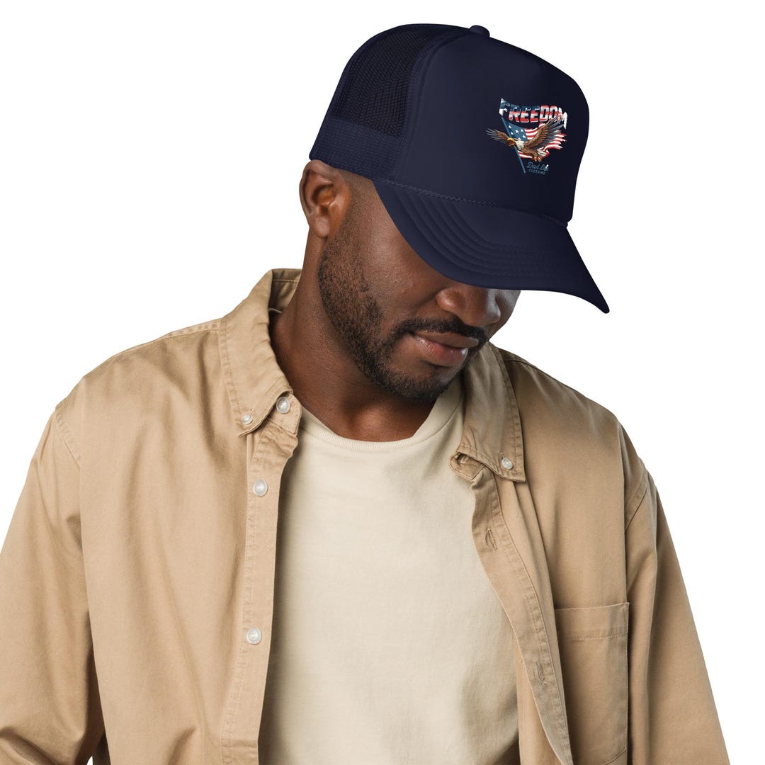 Freedom Eagle Snapback Dad Cap, Patriotic USA Flag Hat With Eagle ...