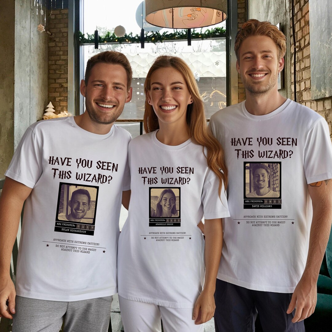 Personalized Wizard Photo Shirt, Custom Potterhead Gift - Etsy