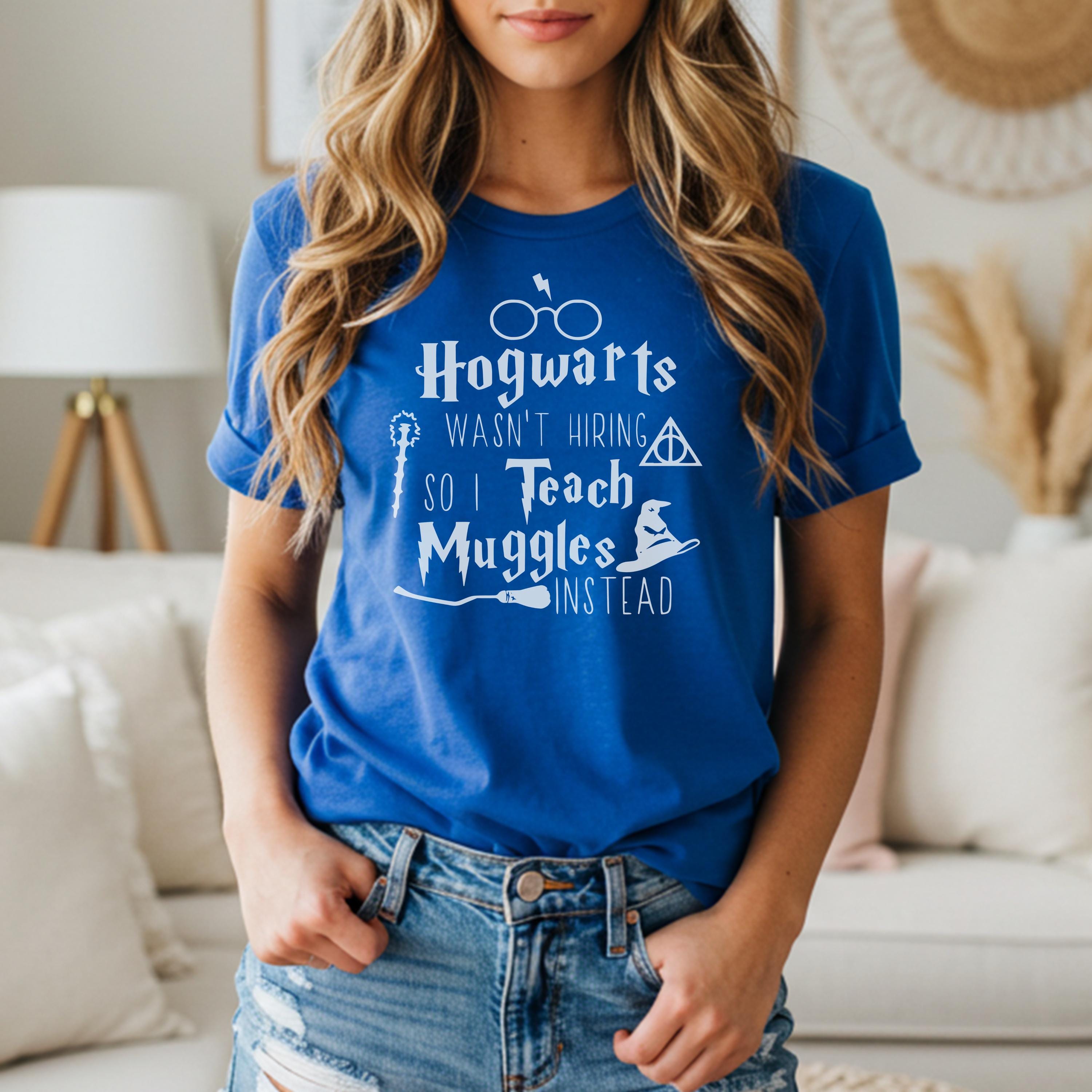 Funny Teacher T-shirt, Muggle Teacher Shirt, Hogwarts Humor Tee, Gift ...