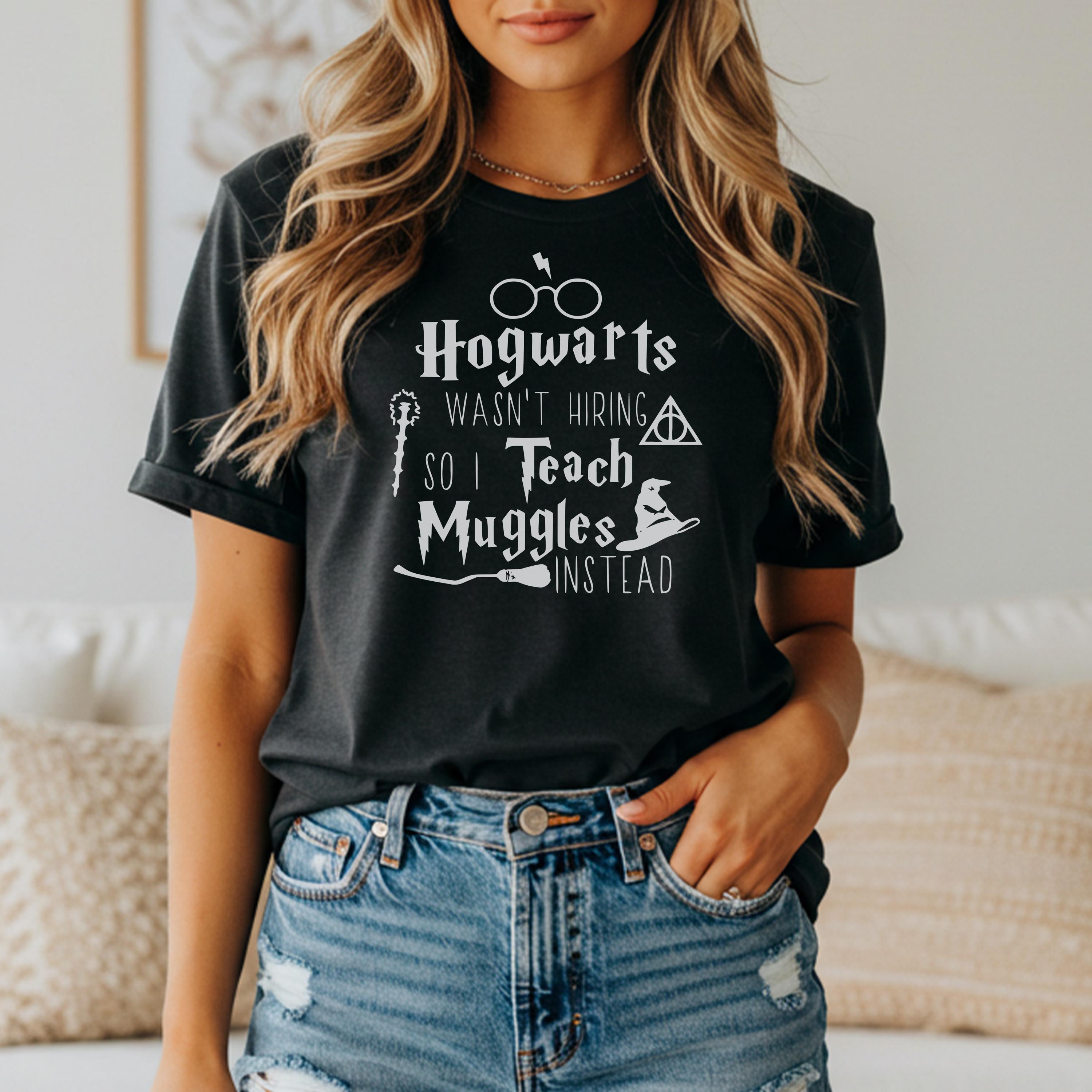 Funny Teacher T-shirt, Muggle Teacher Shirt, Hogwarts Humor Tee, Gift ...