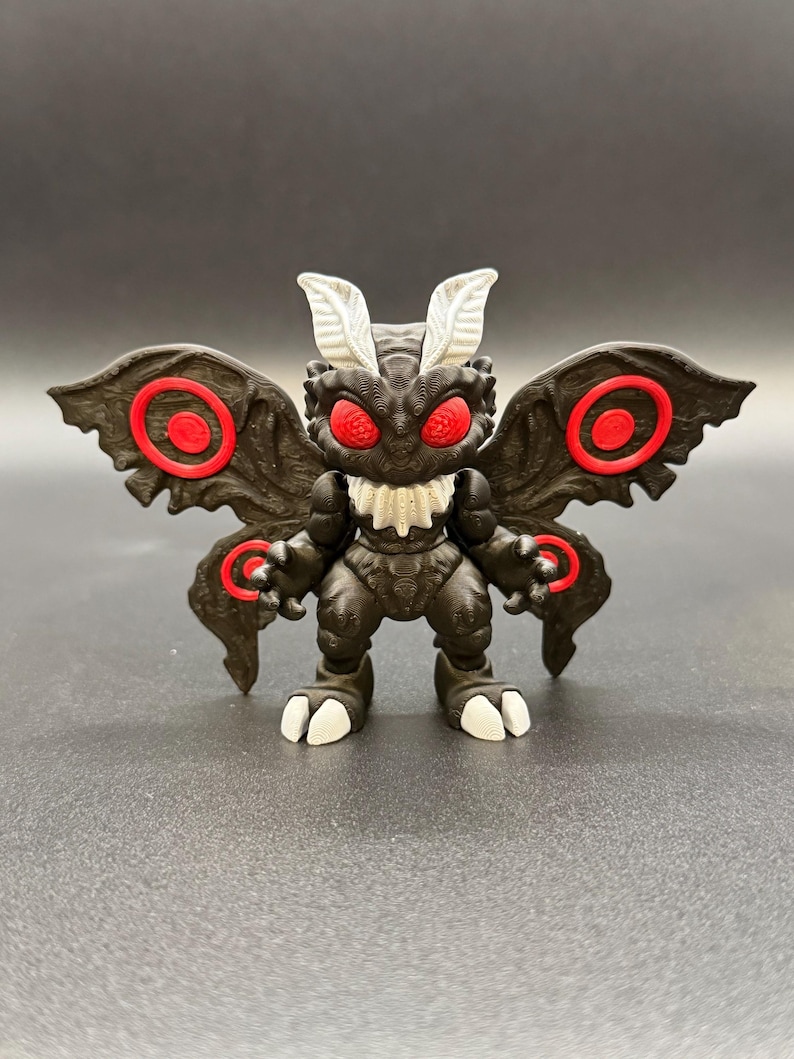 3D Printed Articulated Mothman Figure or Keychain – Cryptid Collectible ...