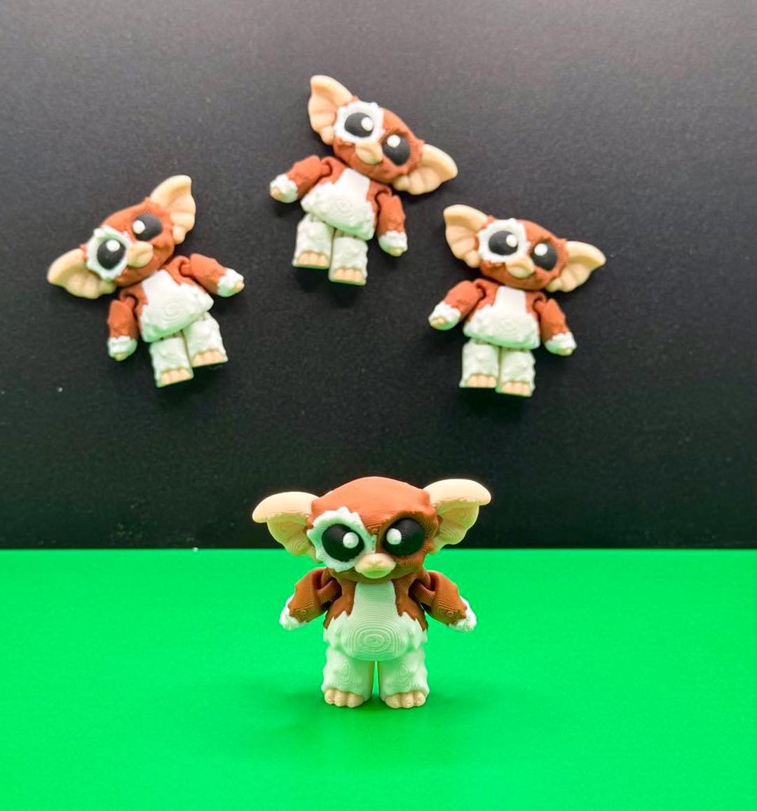 Mini Articulated Gizmo Magnet – 3D Printed Gremlins Fan Collectible - Etsy