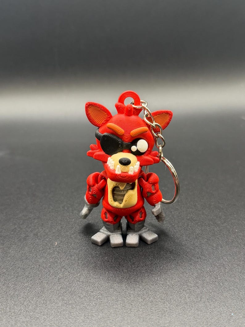 Foxy Figure or Keychain – Five Nights Inspired 3D Printed Collectible ...
