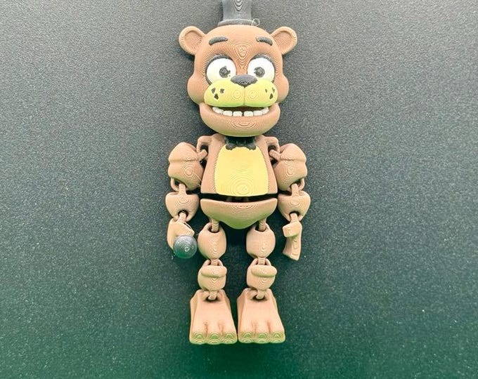 Articulated Freddy Fazbear Magnet | FNAF Inspired Fridge Buddy | 3D ...