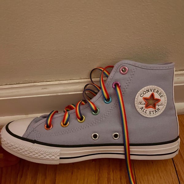 Rainbow Converse - Etsy