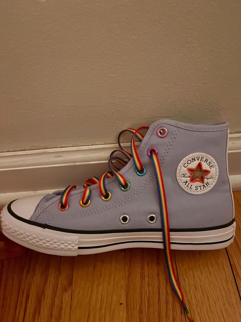 Customized Rainbow Converse (2.5 Big Kids) - Etsy