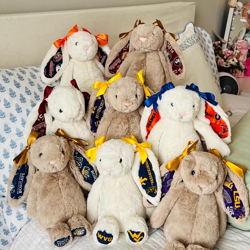 Custom College Rabbit - Etsy
