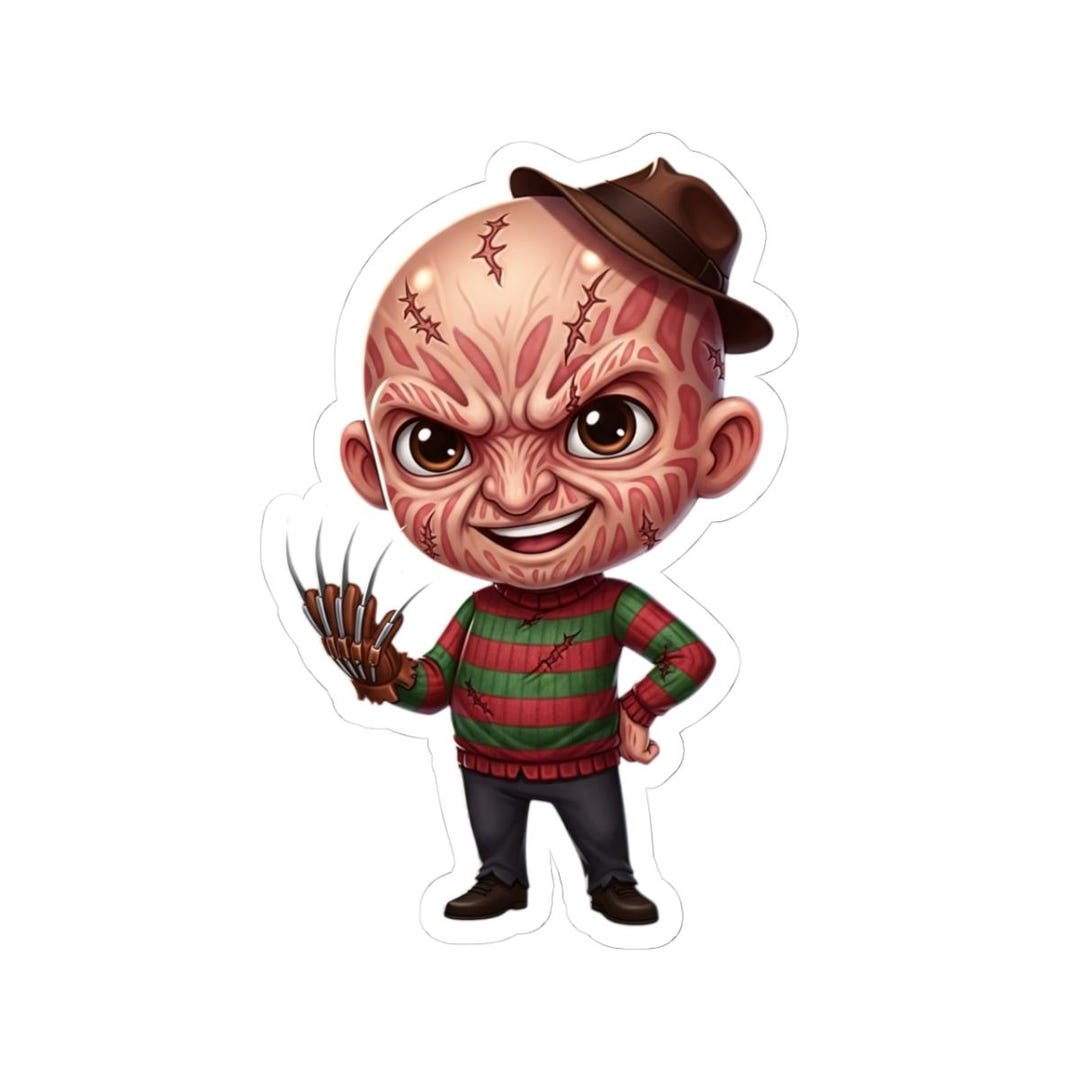 Freddy Krueger Kiss-cut Stickers, Horror Decor, Halloween Party Favors ...
