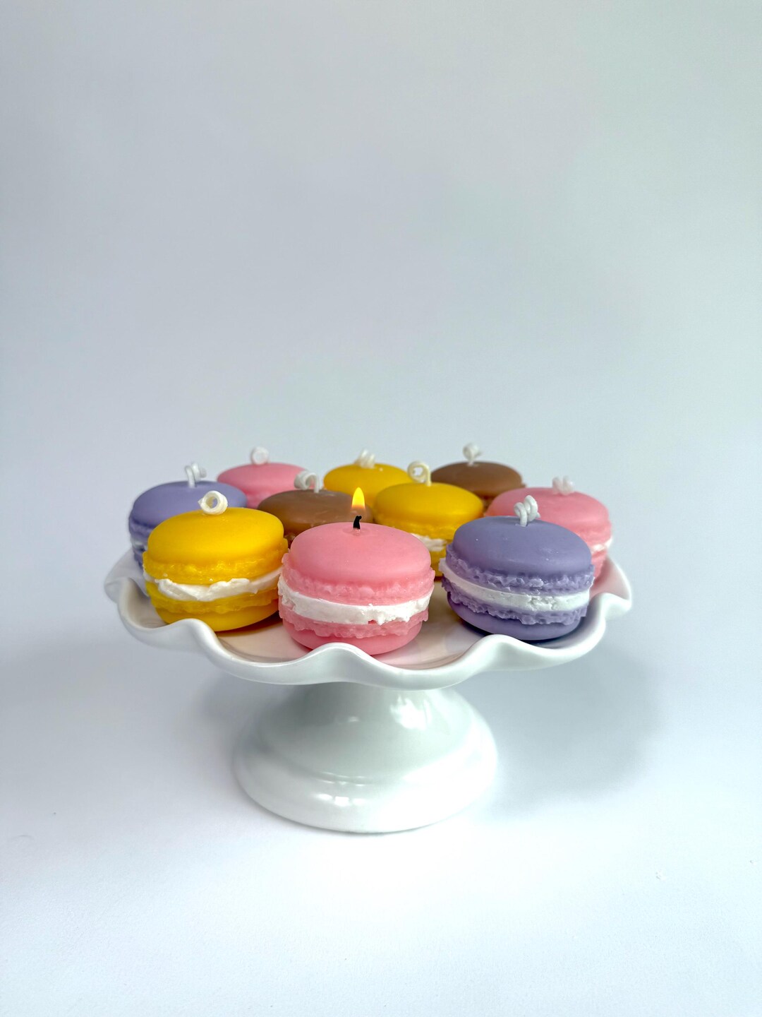 Scented Macaron Candle: Realistic Dessert, Soy Wax, Home Decor - Etsy