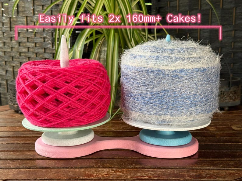 Dual Yarn Cake Spinning Holder Dispenser System - Etsy