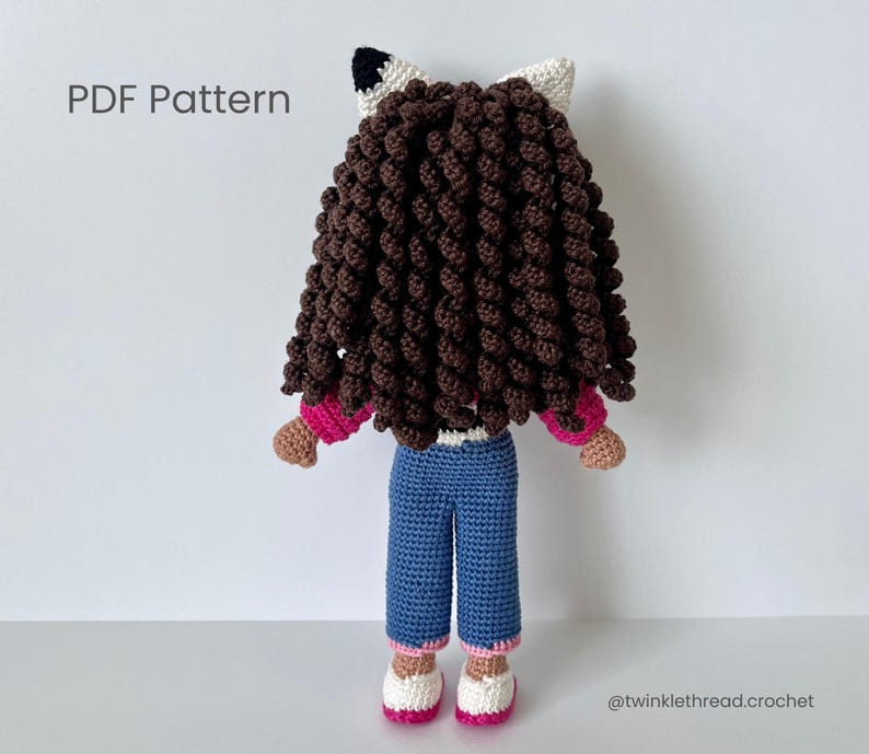 Gabby Cat Girl Crochet Doll Amigurumi PDF Pattern - Etsy
