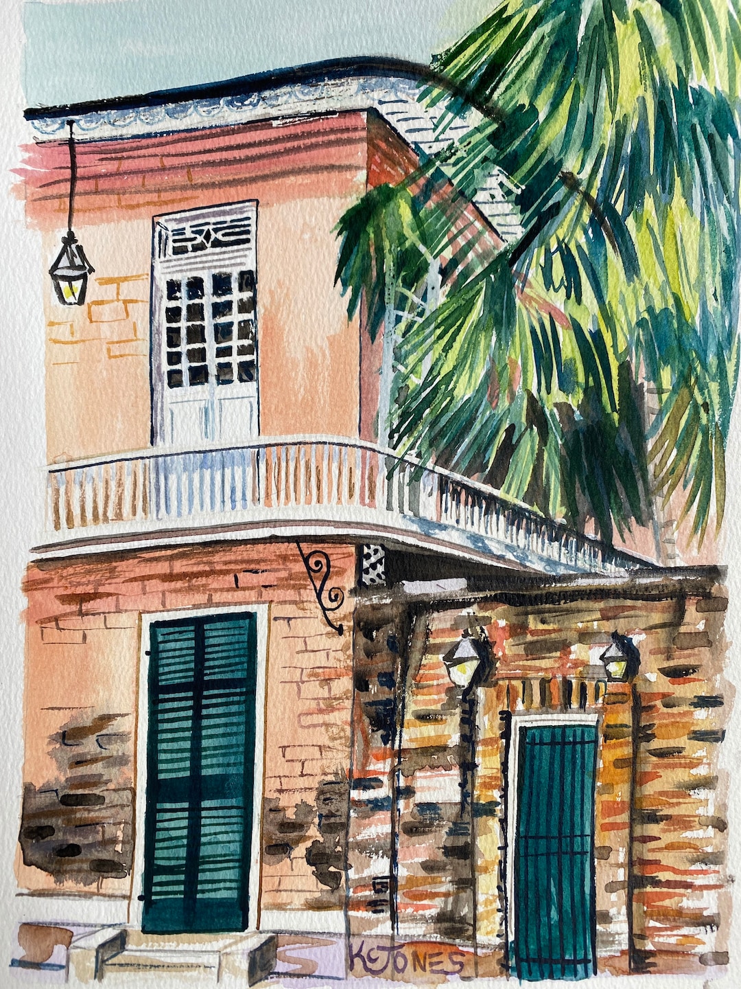 Creole House | Framed Original Watercolor Painting by Louisiana Artist ...