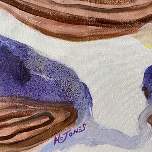 KING CAKE SLICES | 16 X 20 Inch Acrylic Painting by Louisiana Artist ...