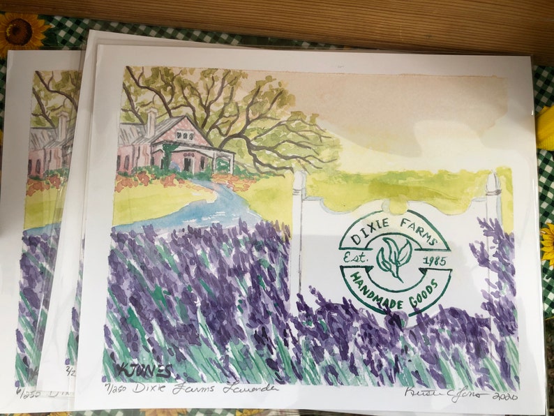Dixie Farms Lavender Plantation Sign 8 X 10 Print of - Etsy