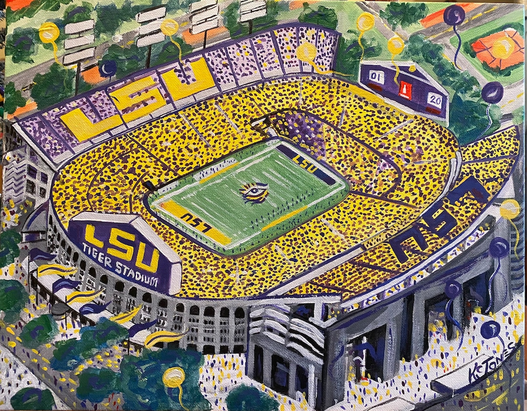Tiger Stadium 11 X 14 Signed Print LSU College Football Baton Rouge ...