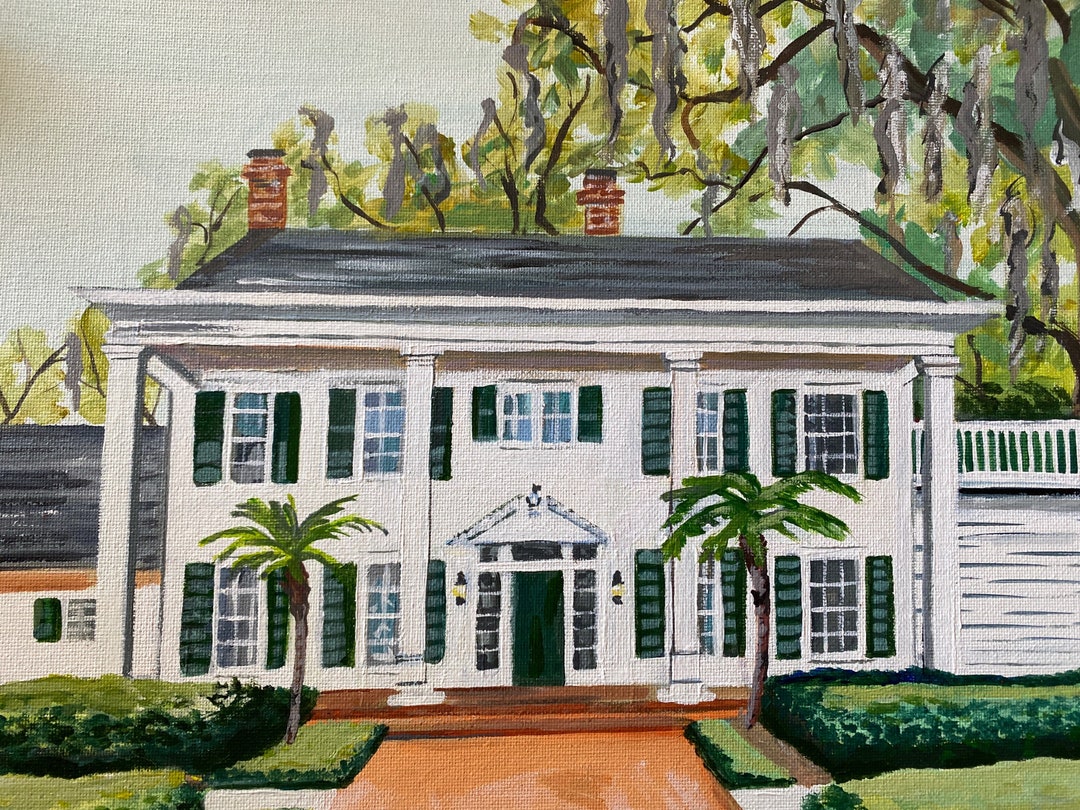 Cypress Grove Estate House | 11 X 14 Acrylic PRINT by Louisiana Artist ...