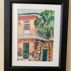 Creole House | Framed Original Watercolor Painting by Louisiana Artist ...