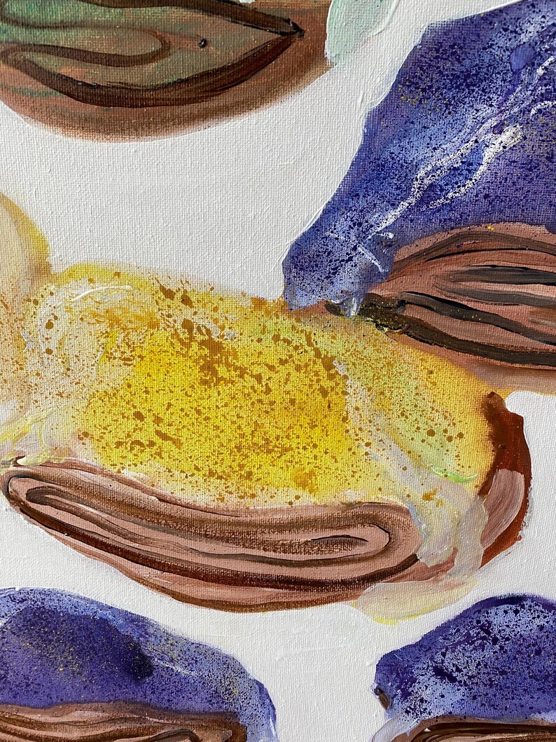 KING CAKE SLICES | 16 X 20 Inch Acrylic Painting by Louisiana Artist ...