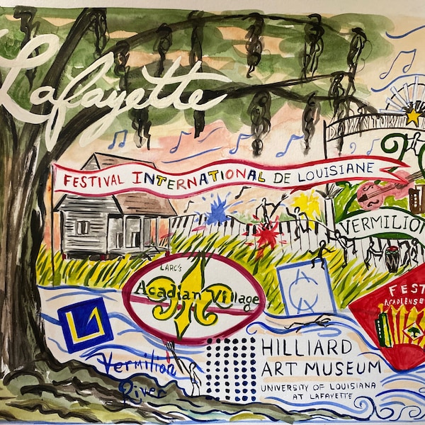 Lafayette Louisiana - Etsy