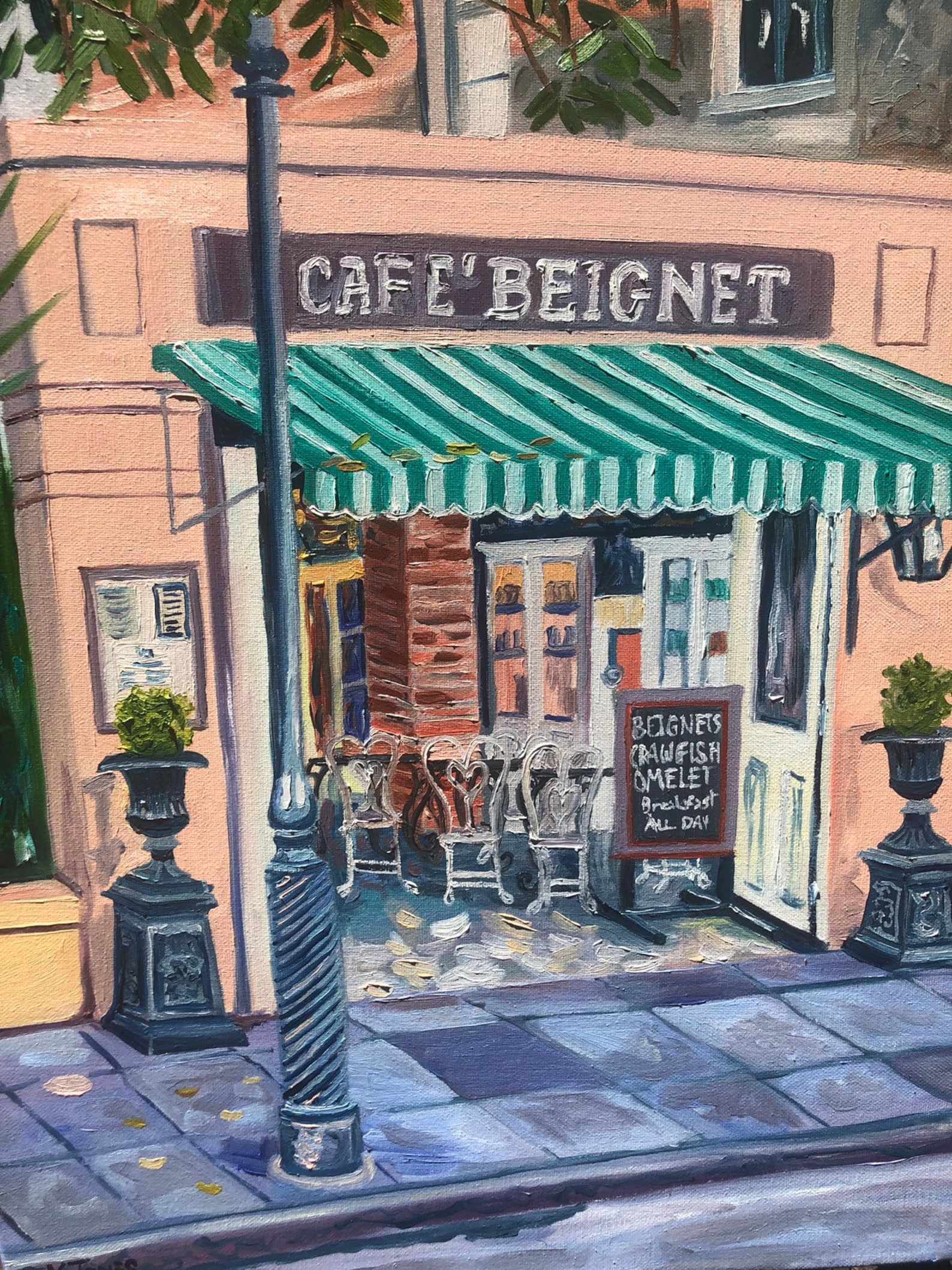 Cafe' Beignet 11 X 14 Inch Print by Louisiana Artist - Etsy