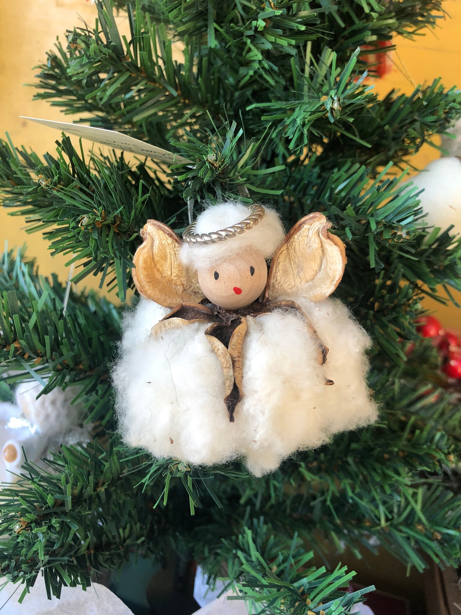 Cotton Boll Angels | Handmade Christmas Ornament | Country Farm South ...
