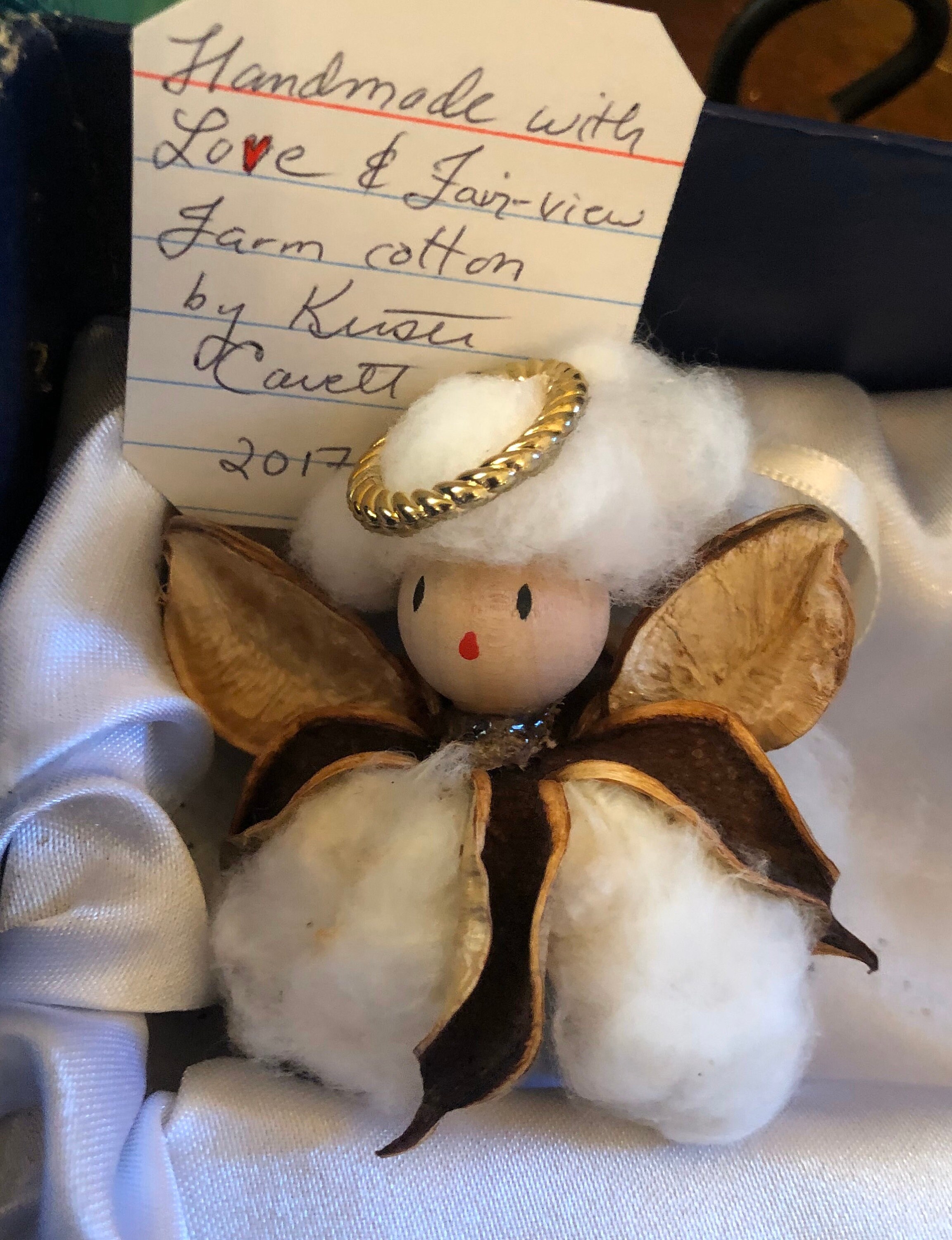 Cotton Boll Angels | Handmade Christmas Ornament | Country Farm South ...
