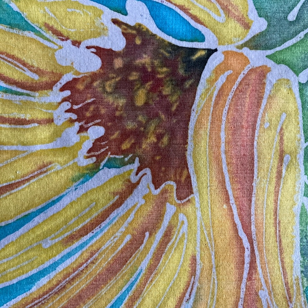 Sunflower Batik - Etsy