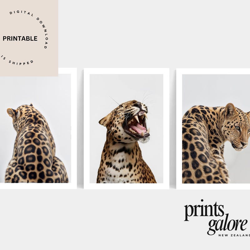 Leopard Landscape Print - Etsy