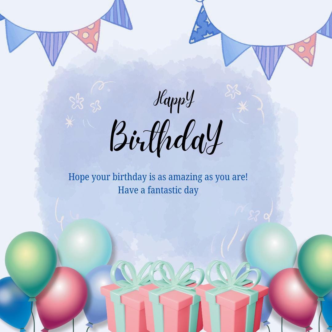 Birthday Printables and Digital Art - Etsy