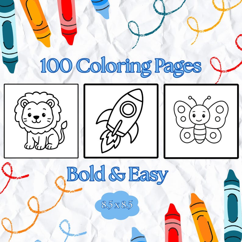 100 Printable Coloring Pages for Kids, Toddlers, Preschoolers, Coloring ...
