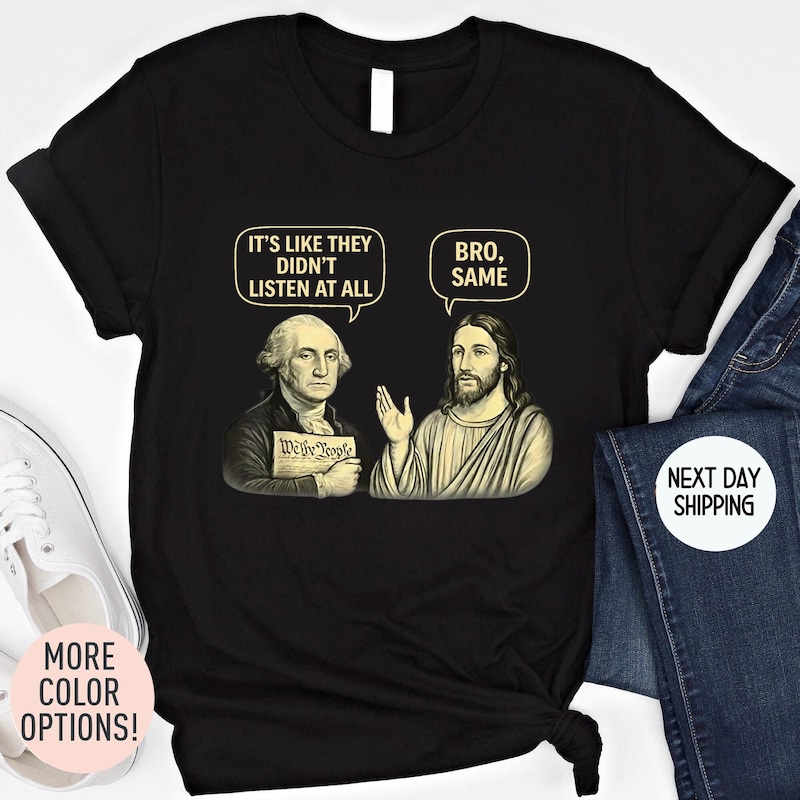 George and Jesus - Etsy