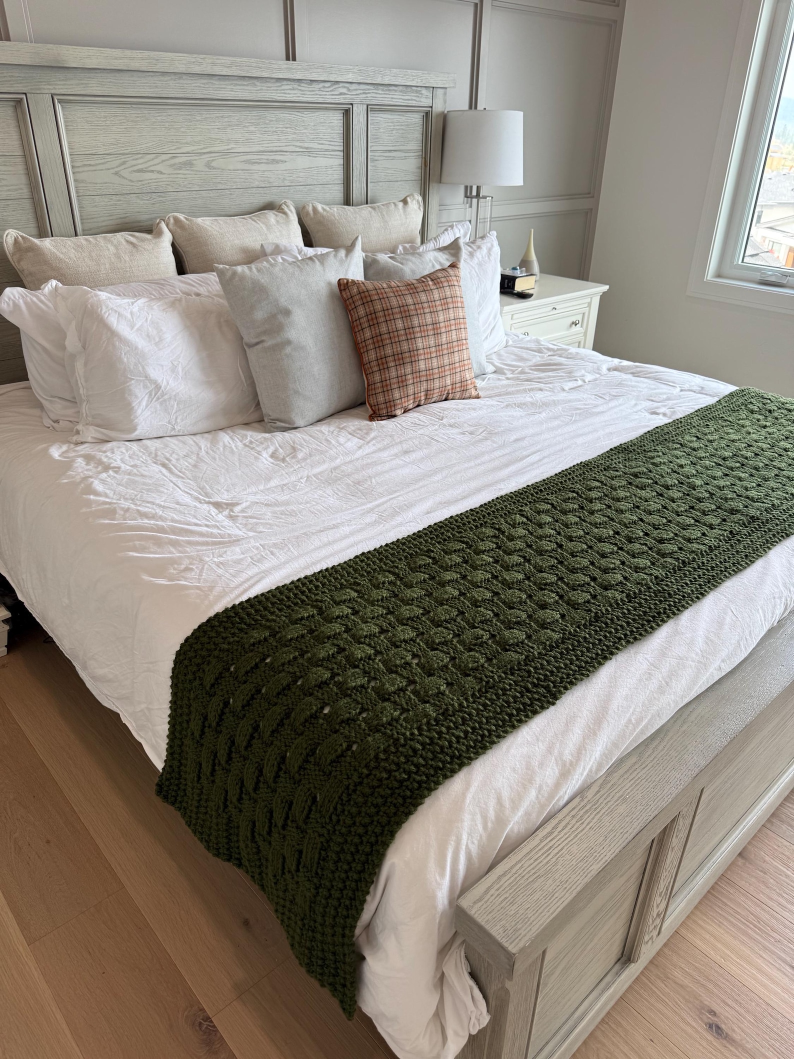 Evergreen Basketweave Bed Runner - Knitting Pattern - Fall Decor ...