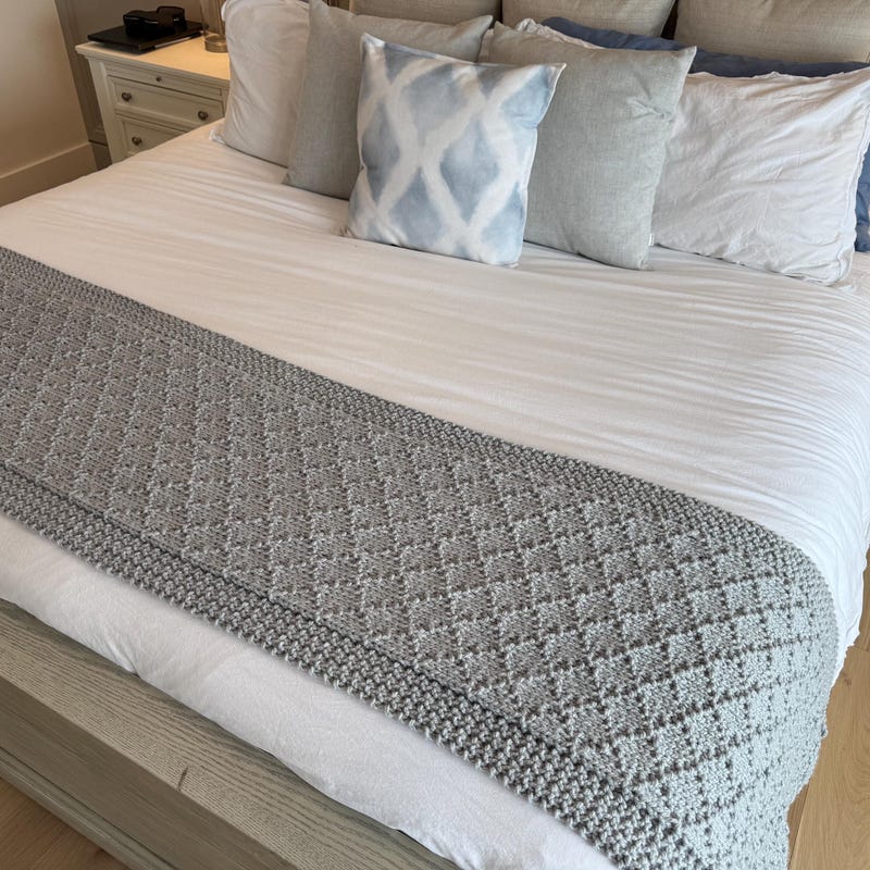 Blanket Knit Table Runner - Etsy