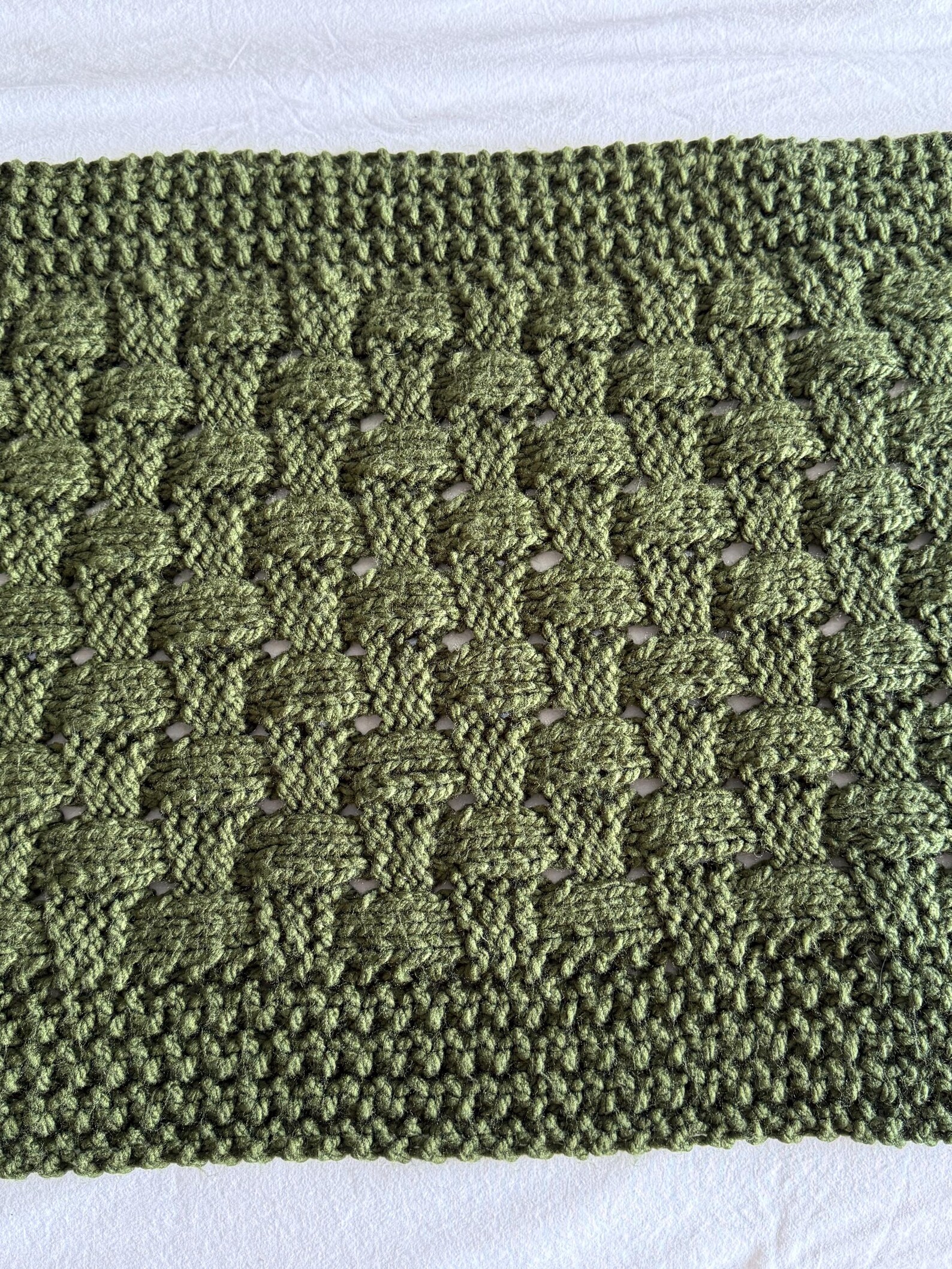 Evergreen Basketweave Bed Runner - Knitting Pattern - Fall Decor ...