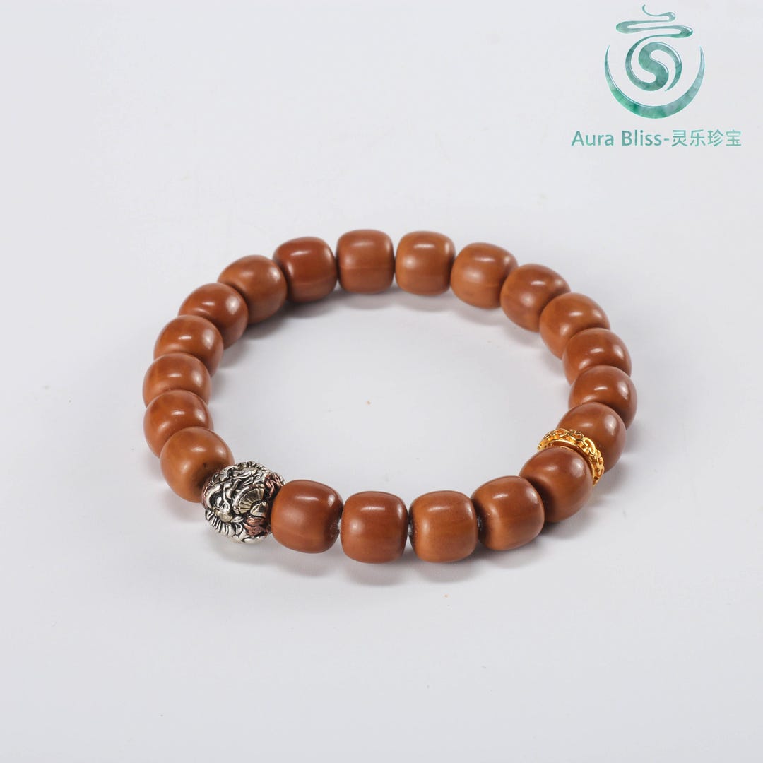 Vintage Monkey Head Bodhi Bracelet With Luck Bead, Energy Blessing ...