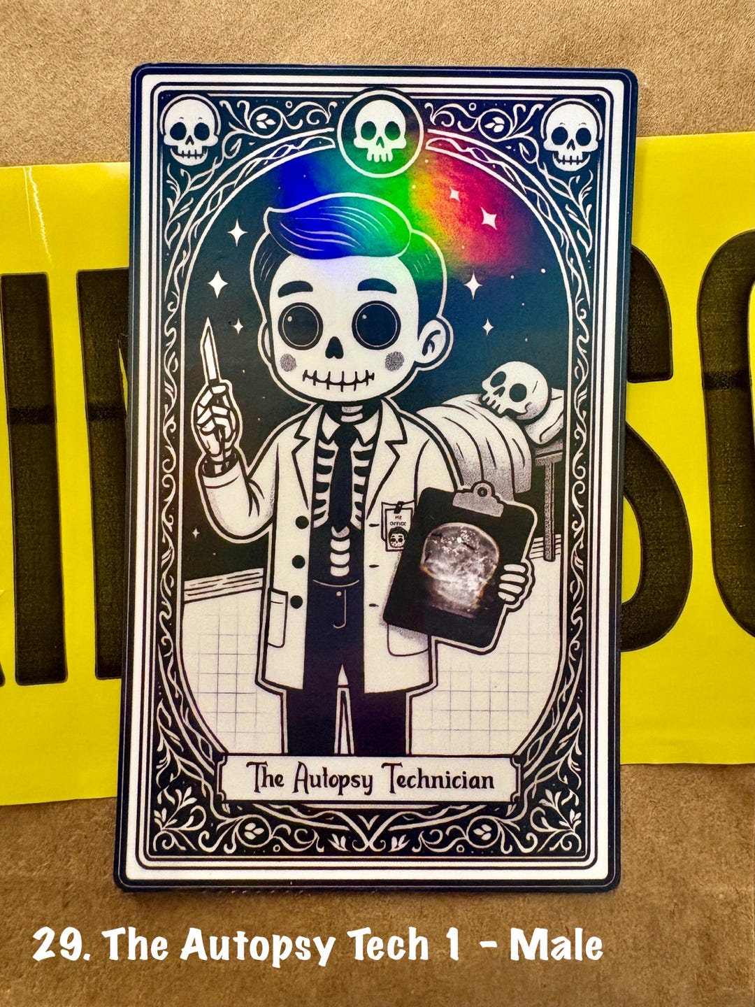 Holographic Forensic Science Tarot Card Magnet: the Male Autopsy ...