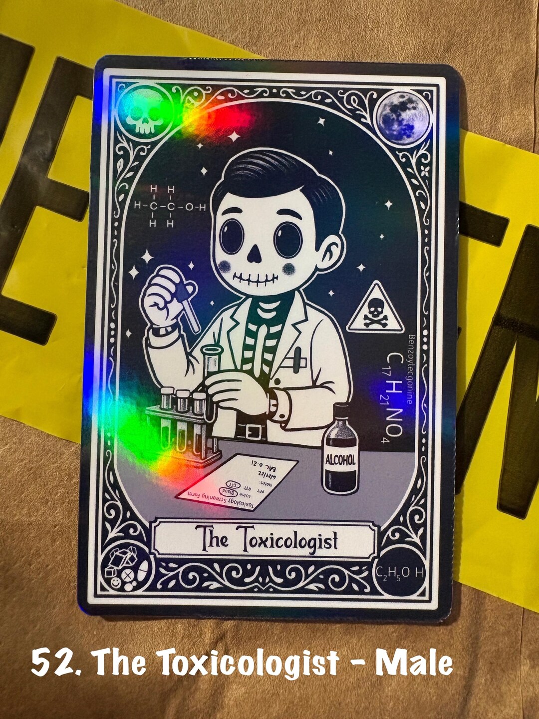 Holographic Forensic Science Tarot Card Magnets: the Male Toxocologist ...